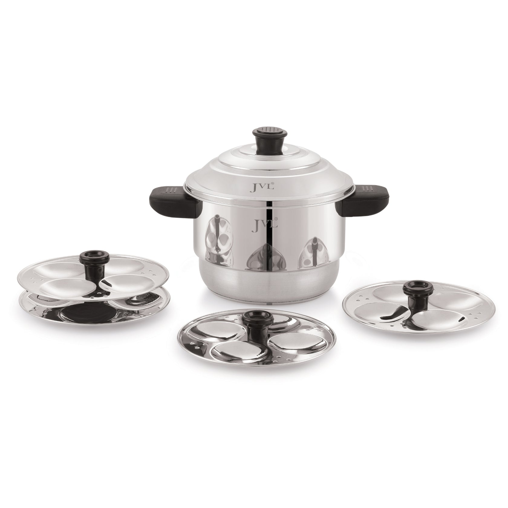 Shop 2 in 1 Mini Sambhar Idly Maker with Tri-Ply Base