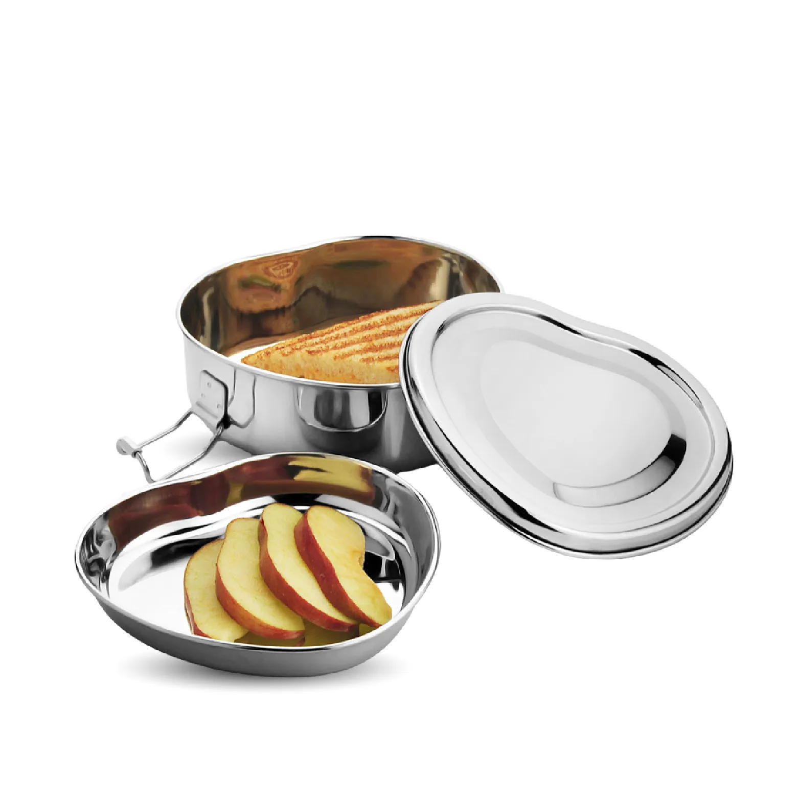 Shop Heart Lunch Box Stainless Steel Online at Best Price